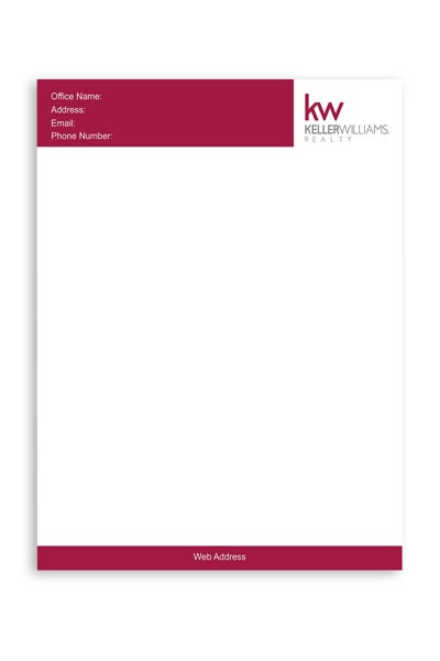 Keller Williams. KW Letterhead - Design 1