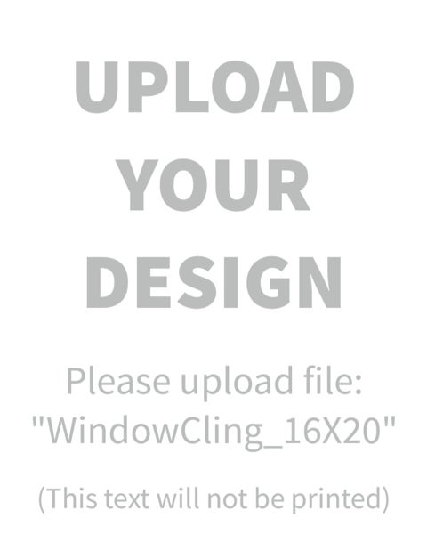 Indeed. Static Cling Transparent Single Sided 20" x 16"