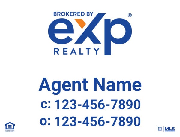 eXp Realty Marketing Store. Agent Yard Sign - 18" x 24"