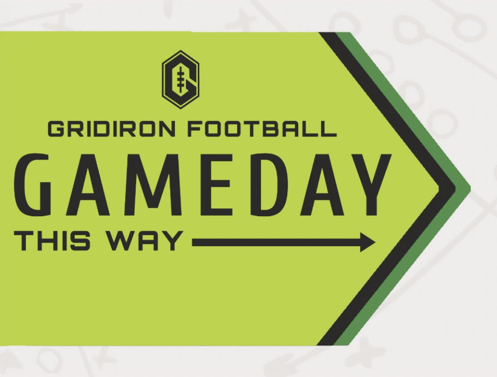 GRIDIRON FOOTBALL. GAME DAY YARD SIGN